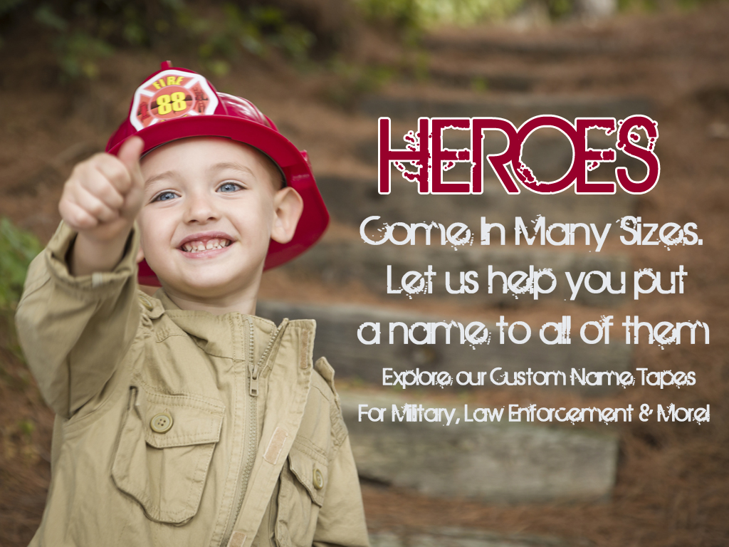 Custom Name Tapes, Gear Tags, Patches Name Tape Factory | Tomah, WI